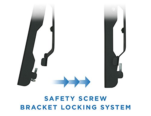 Mount-It! Slim Tilting TV Wall Mount Bracket for 32-55 Inch Samsung, Sony, Vizio, LG, Sharp TVs with Low Profile Design up to VESA 600x400mm, Black