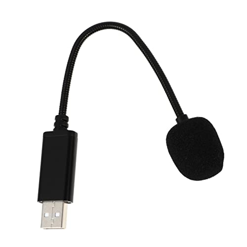 Milisten 2pcs USB Talkback Microphone Condenser Little Mic Gooseneck Condenser Microphone USB Microphone Condenser Microphones Microphone for Video Wired Computer Plug: USB Metal Notebook