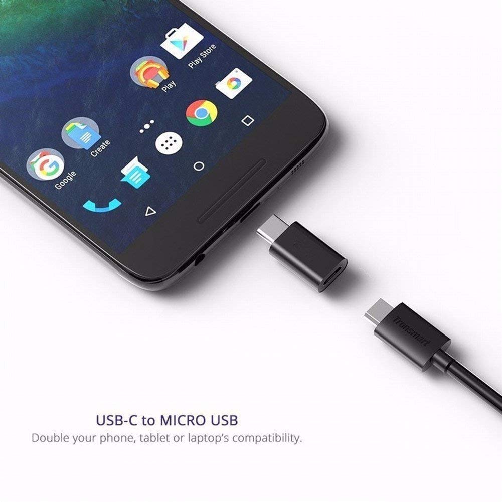 YAWALL USB C to Micro USB Adapter, USB Type C (Male) to Micro USB (Female), Micro USB to USB-C Data Transfer, Compatible with Galaxy S8, S8+, S9, MacBook, iPad Pro 2018, LG V20 G5 G6