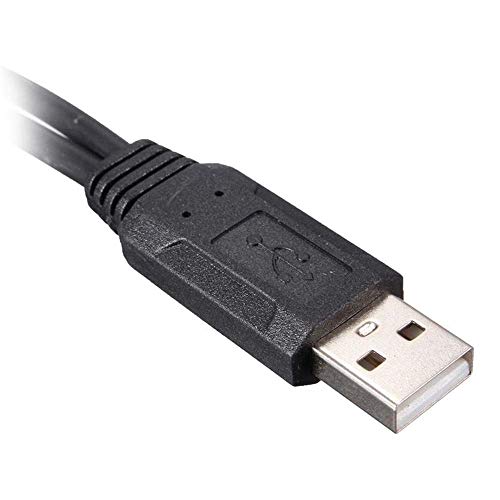 USB Splitter,USB Charger Cable,USB A 2.0 Male to Dual USB Female Jack Y Splitter Charging Cable for Laptop/Car/Data Transmission/Charging Etc. (2 Pack)