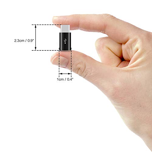 YAWALL USB C to Micro USB Adapter, USB Type C (Male) to Micro USB (Female), Micro USB to USB-C Data Transfer, Compatible with Galaxy S8, S8+, S9, MacBook, iPad Pro 2018, LG V20 G5 G6
