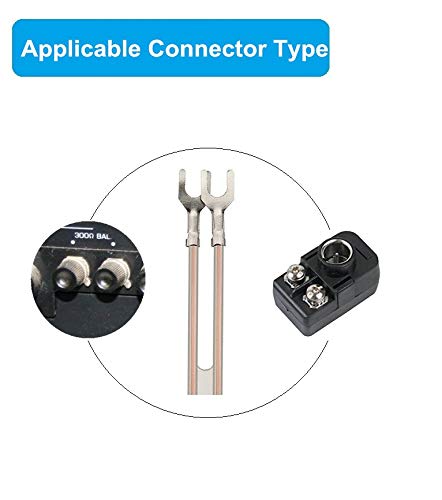 Ancable 300 Ohm FM Antenna T Shape Dipole Radio Ant with Spade Terminal for Yamaha Sharp JVC Denon Marantz Vintage Stereo Tuner Receiver