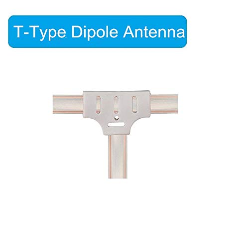 Ancable 300 Ohm FM Antenna T Shape Dipole Radio Ant with Spade Terminal for Yamaha Sharp JVC Denon Marantz Vintage Stereo Tuner Receiver