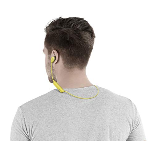 Sony WI-SP600N Premium Waterproof Bluetooth Wireless Extra Bass Sports in-Ear 6 Hr of Playback Headphones/Microphone (International Version) (Yellow)