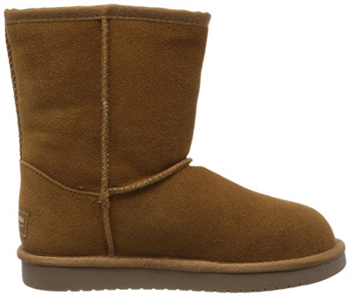 Koolaburra by UGG Girls' Victoria Short Fashion Boot, Chestnut, 04 Youth US Big Kid