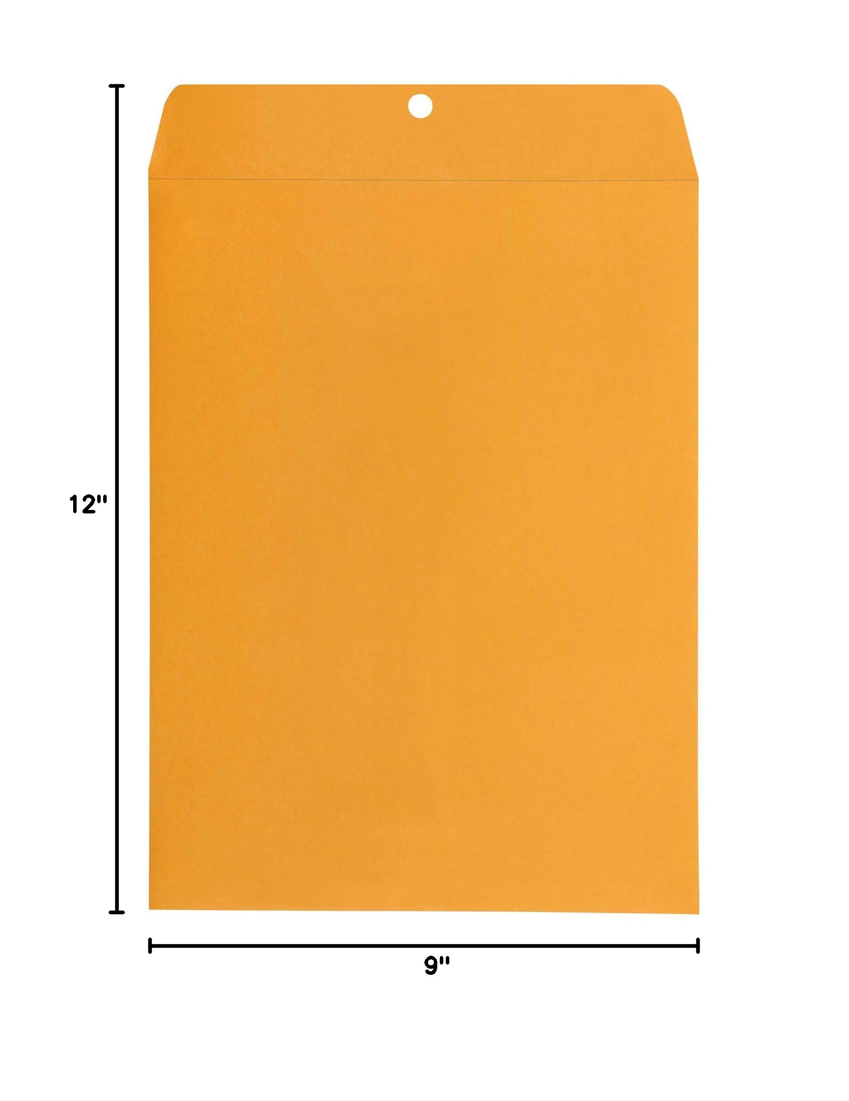 Amazon Basics 9 x 12-Inch Clasp Kraft Envelopes, Gummed, 100-Pack