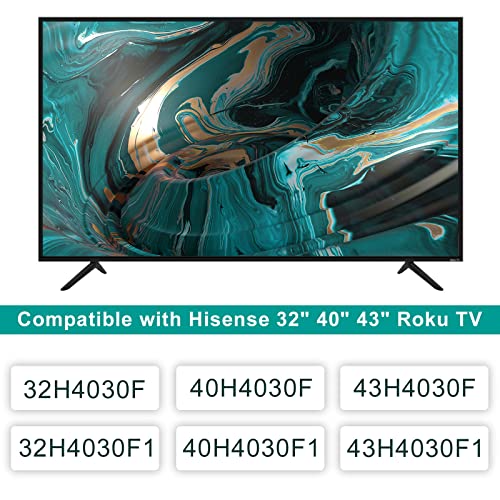 TV Stand Base for Hisense TV Legs, Base Stand for Hisense 32" 40" 43" Smart TV, for 32H4030F 32H4F 32H4F5 32H4030F1 40H4030F 43H4030F, Replacement for Hisense TV Stand with Screws and Instruction