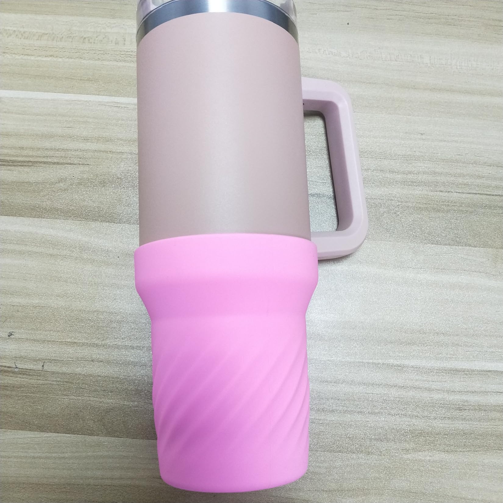 Gavoyeat Silicone Boot for Stanley Cup 40 oz, Cup Bottom Protector Sleeve Cover Fit with Stanley Quencher H2.0 FlowState Tumbler/Adventure Quencher Tumbler (40 oz, Rose Red, 1)