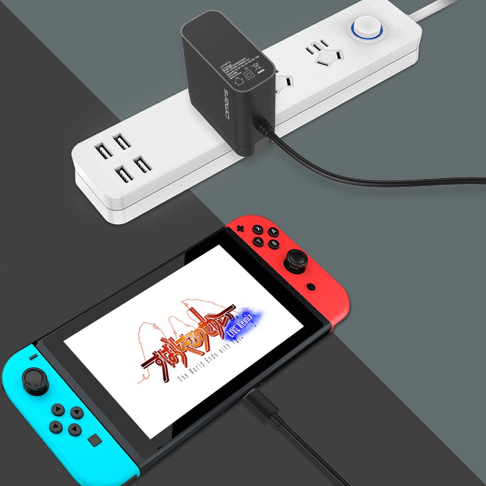USB C Charger Nintendo Switch, Omars 39W USB Type C Charging Kit Compatible with Nintendo Switch Power Delivery 3.0 & QC 3.0 Fast Charging Power Kit Supports TV Mode and Dock Station (6 ft)