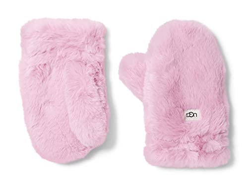 UGG Girl's Faux Fur Mittens (Toddler/Little Kids) Rose Quartz 2-4 Years
