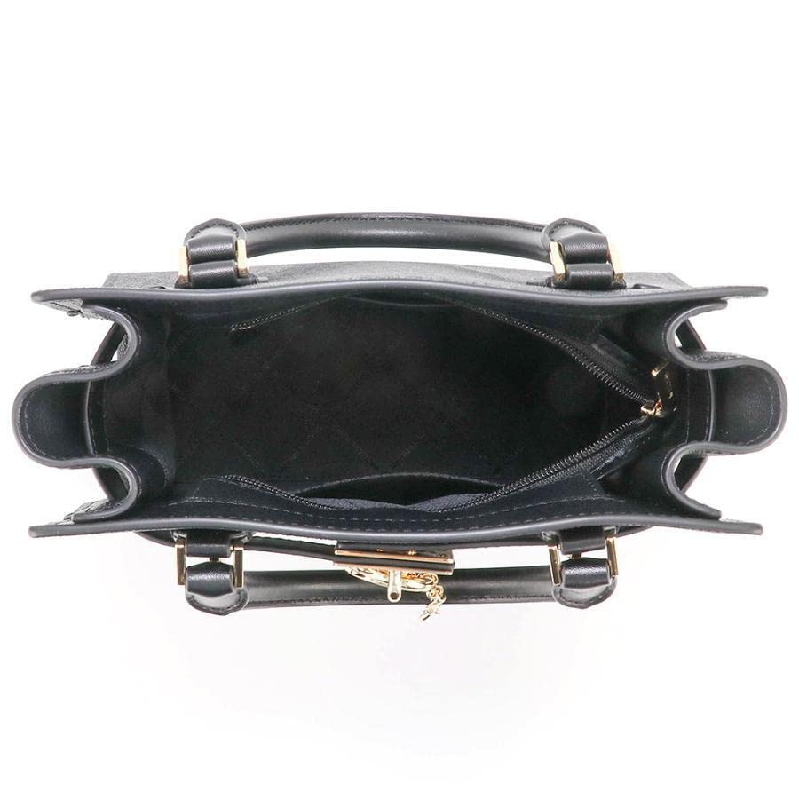 Michael Kors HAMILTON SMALL SATCHEL SHOULDER CROSSBODY BAG MK SIGNATURE (Black)