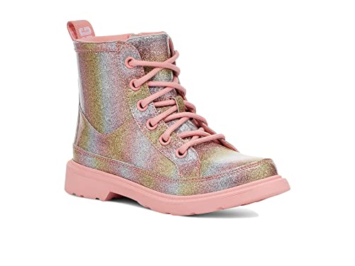 UGG Unisex-Child Robley Glitter Boot, Metallic Rainbow, 5 Big Kid