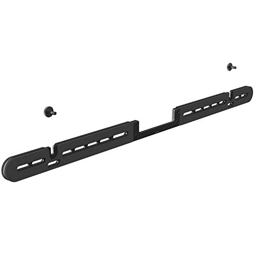 WALI Soundbar Wall Mount, Designed for Sonos Arc, Low Profile Sound Bar Mount Bracket Under TV with Hardware Kit,Easy to Install (SON003-B), Black