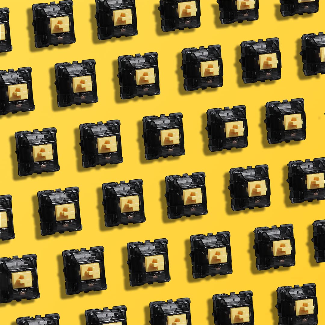 DROP Holy Panda X Mechanical Keyboard Switches - Plate Mount Quiet & Tactile Switches, Cherry MX Style, 65g, (35 PCS, 3-Pin)