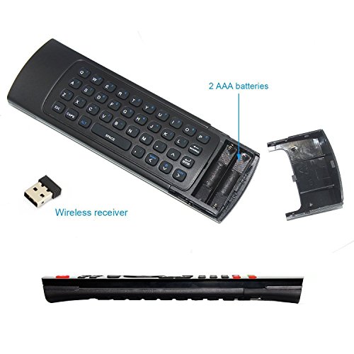 Rii MX3 Multifunction 2.4G Fly Mouse Mini Wireless Keyboard & Infrared Remote Control & 3-Gyro + 3-Gsensor for Google Android TV/Box, IPTV, HTPC, Windows, MAC OS, PS3