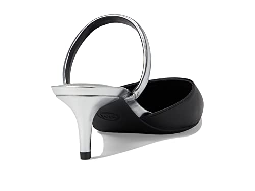Michael Kors Jessa Flex Mule Kitten Black/Silver 8 M