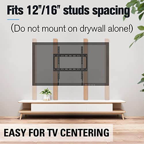 Mounting Dream TV Mount Fixed for Most 26-55 Inch LED, LCD and Plasma TV, TV Wall Mount TV Bracket up to VESA 400x400mm and 100 LBS Loading Capacity, Low Profile and Space Saving Flat Mount MD2361-K