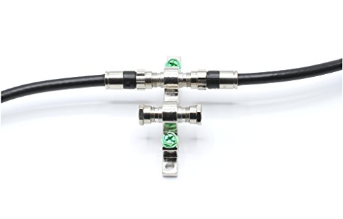 100' Feet, Black RG6 Coaxial Cable (Coax Cable) with Weather Proof Connectors, F81 / RF, Digital Coax - AV, Cable TV, Antenna, and Satellite, CL2 Rated, 100 Foot