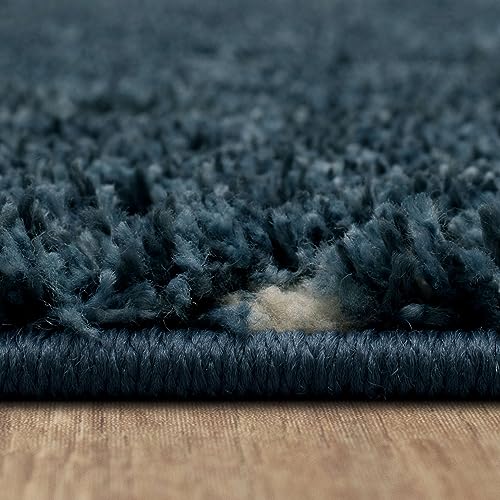 Mohawk Home Francesca Ornamental Medallion Denim Blue 5' x 8' Shag Area Rug Perfect for Living Room, Dining Room, Office