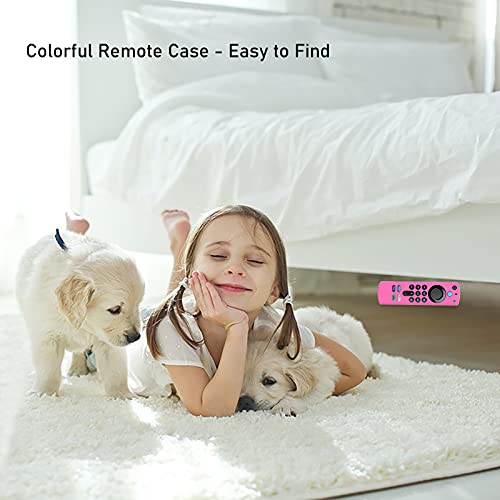 3-Pack Remote Case for TV 3rd Gen 2021 Glow in The Dark, Voice Remote Protective Silicone Cover Glow in Dark with Lanyard (Fluorescent Green/Pink/Blue)- LEFXMOPHY