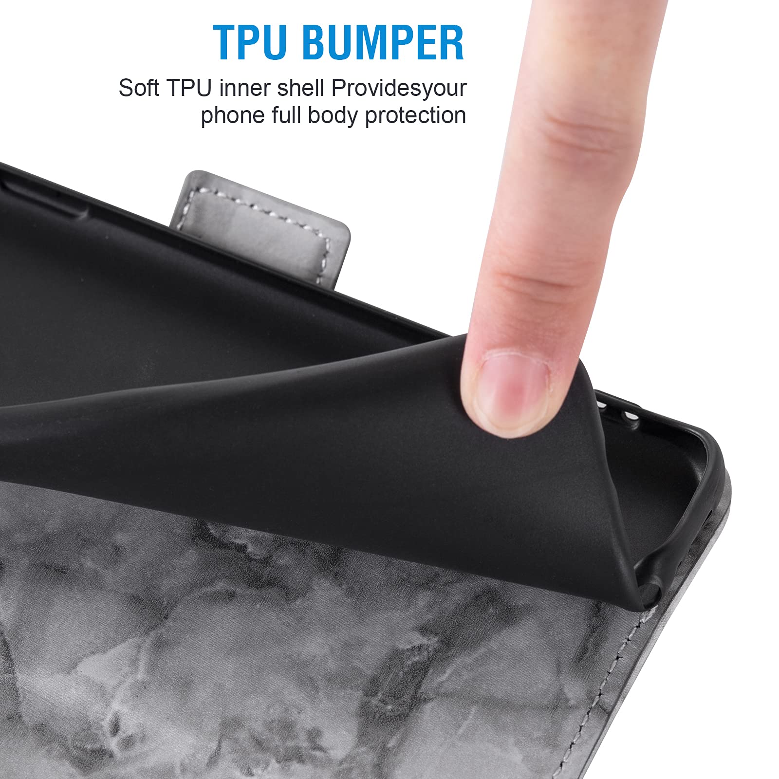 Asuwish Compatible with LG V20 Case and Tempered Glass Screen Protector Cell Accessories Card Holder Slot Kickstand Protective Hybrid Flip Folio Marble Wallet Phone Covers for LGV20 LG20 V 20 Black