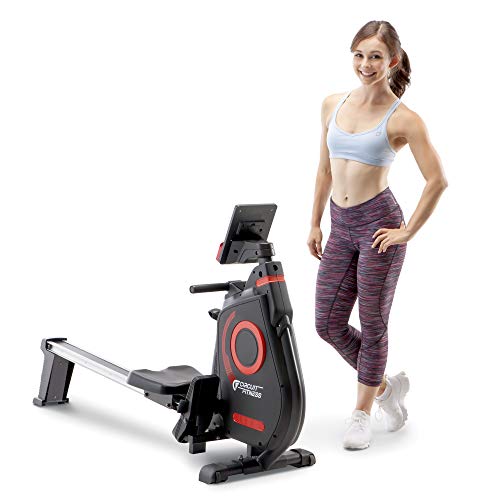 CIRCUIT FITNESS Circuit Fitness Folding Magnetic Rowing Machine - Cardio Body Building Rower AMZ-979RW