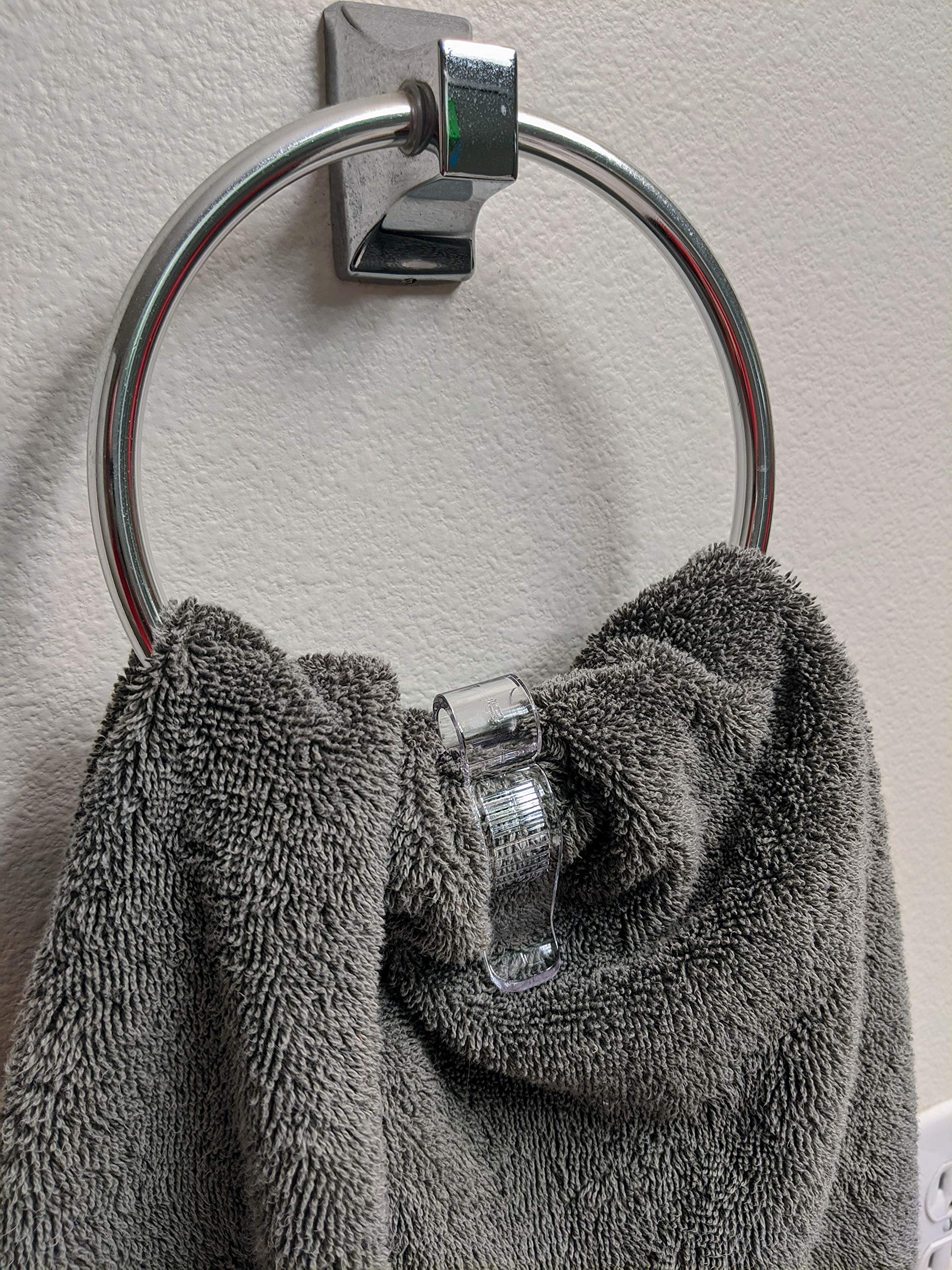 Iba Innovations Towel Clip (3-Pack) - No Fuss Hand-Towel Clip for Kitchen or Bathroom