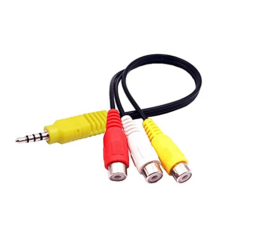 AILTECK Video AV Component Adapter Cable Replacement for TCL TV, 3 RCA to 3.5mm AV Input Adapter