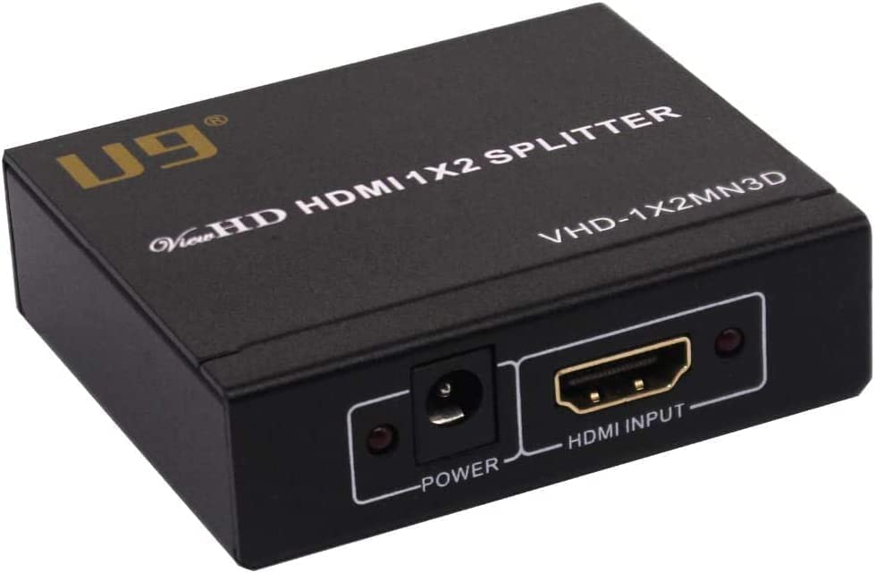ViewHD 2 Port 1x2 Powered HDMI 1 in 2 Out Mini Splitter for 1080P & 3D | Model: VHD-1X2MN3D