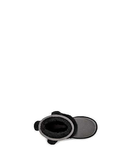 UGG Unisex-Child Sunburst Tall Boot, Grey/Black, 5 Big Kid