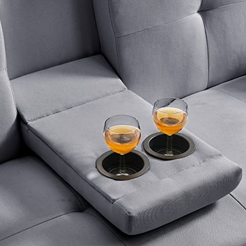 Eafurn Upholstered Futon Sofa Bed with Mattress and Frame, Convertible Loveseat Lounge Couch Daybed,Folding Love Seat w/Adjustable Backrest,Small Tufted Sofa & Couches for for Overnight Guest