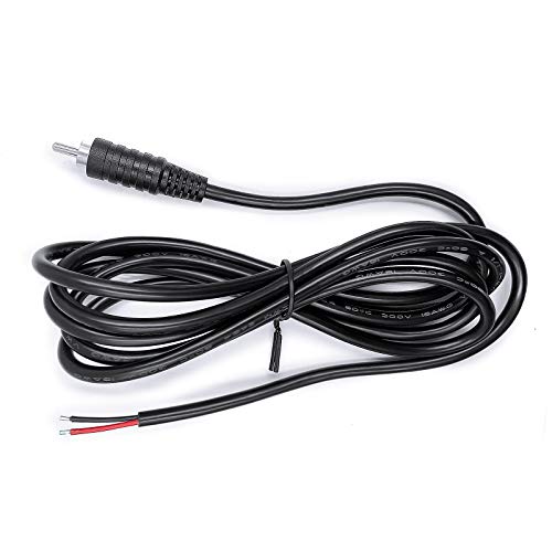 Pixelman (18AWG 6.5ft Heavy Gauge Speaker Wire RCA Adapter Plug to Bare Wire,RCA Speaker Audio Cable for TV Amplifier Receiver,Speakers Stereo Wire Cord to RCA Adapter Male-2 Pcs
