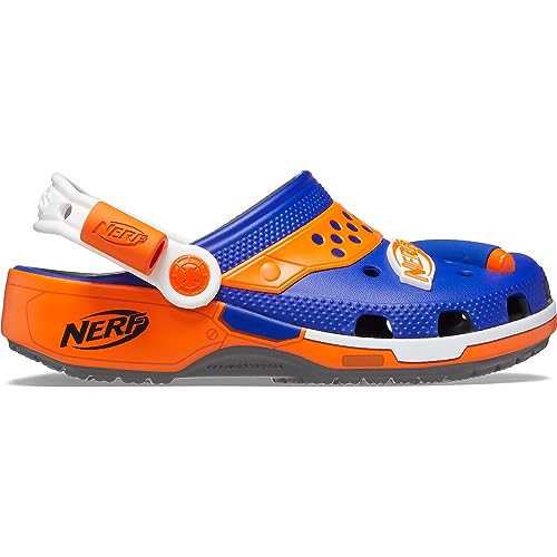 Crocs Unisex-Child Classic Clogs, Nerf Blue, 6 US Big Kid