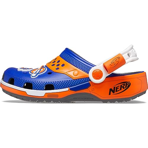 Crocs Unisex-Child Classic Clogs, Nerf Blue, 6 US Big Kid