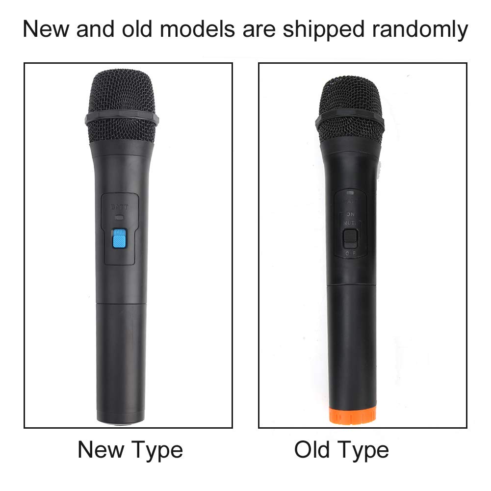 Acogedor Wireless Microphone, VHF Universal Handheld Cordless Mic Amplification with USB Receiver, Plug and Play for Karaoke Singing, Wedding, Speech