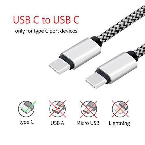 Ailun USB C to USB C Cable 10ft 3Pack High Durability 60W 3A USB Type C Devices Charging for Galaxy S22,S22+,S22Ultra,S21,S20, S20+ S20Ultra S10 Huawei Matebook MacBook iPad Pro 2018 and More