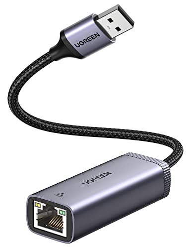 UGREEN USB to Ethernet Adapter USB 3.0 to 10 100 1000 Mbps Gigabit LAN Network Adapter RJ45 Internet Adapter Compatible with Nintendo Switch Laptop PC MacBook Surface XPS Raspberry Pi 4b, and More