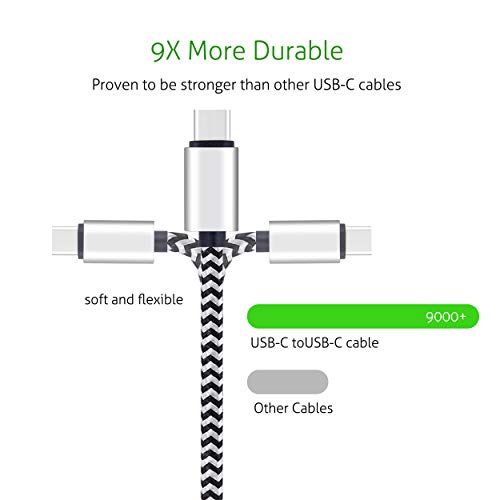 Ailun USB C to USB C Cable 10ft 3Pack High Durability 60W 3A USB Type C Devices Charging for Galaxy S22,S22+,S22Ultra,S21,S20, S20+ S20Ultra S10 Huawei Matebook MacBook iPad Pro 2018 and More