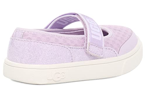 UGG Unisex-Child Rennon Skimmer Glitter Sneaker, Lavender Fog, 11 Little Kid