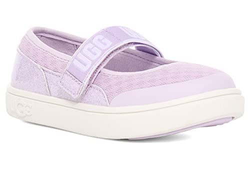 UGG Unisex-Child Rennon Skimmer Glitter Sneaker, Lavender Fog, 11 Little Kid