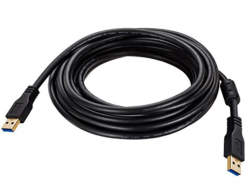 Ruaeoda USB to USB Cable Male to Male 20 ft, Long USB 3.0 Cable A to A for Data Transfer Hard Drive Enclosures, Printer, Modem, Cameras