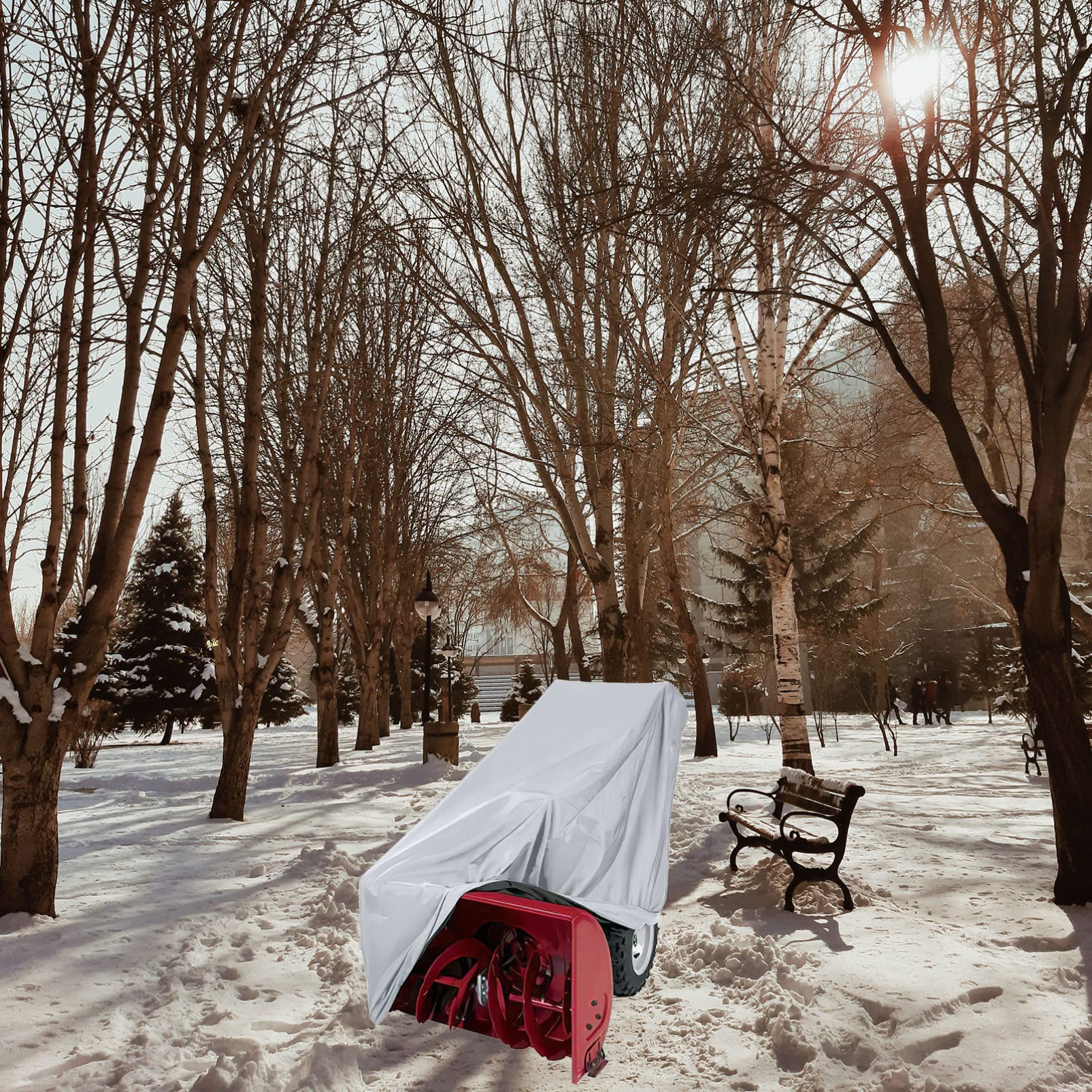 GANAZONO Snow Blower Protector Snow Blower Cover Snowplow Cover Farm Supplies Weatherproof Compact