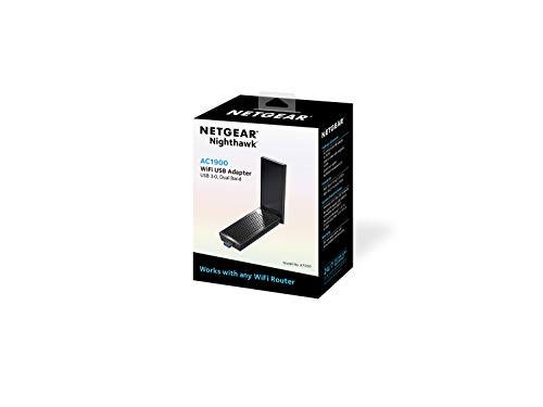 NETGEAR AC1900 Wi-Fi USB 3.0 Adapter for Desktop PC | Dual Band Wifi Stick for Wireless internet (A7000-10000S)