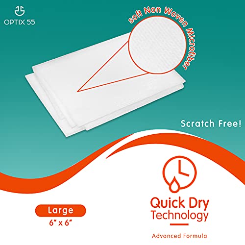 Screen & Electronic Cleaning Wipes | Pre-Moistened Individual Wrapped (6" x 6") TV Screen Cleaner, Computer Monitor, Laptop, Lens Wipes (100 Pack)