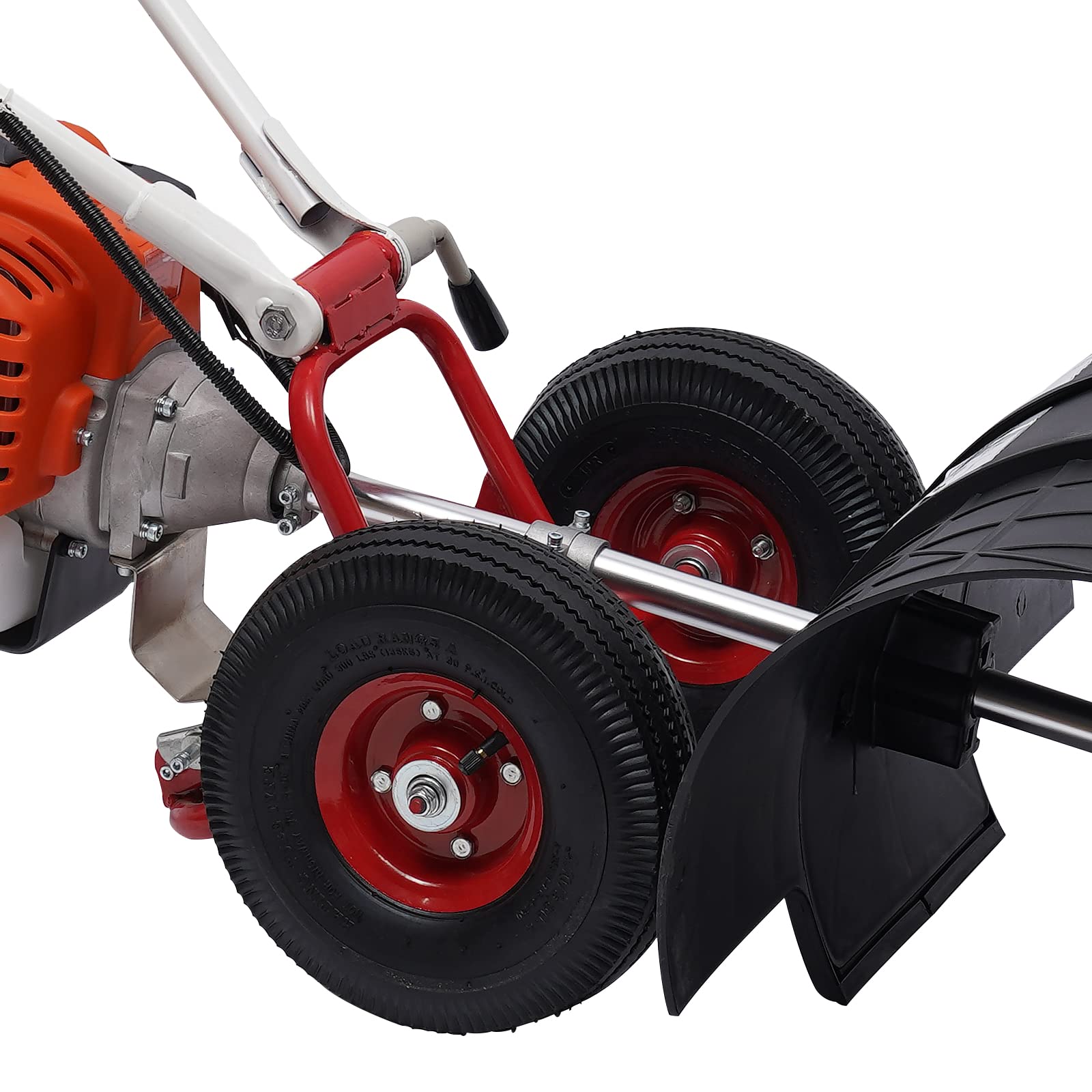Walk-behind Road Snow Plow 52cc 2 Stroke Single Cylinder Hand Push Electric Industrial Snow Sweeper Space-saving Foldable Outdoor Snow Thrower