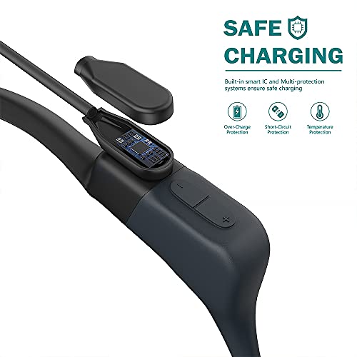 TUSITA [2-Pack Magnetic Charger Compatible with AfterShokz Aeropex, SHOKZ OPENCOMM, OPENRUN PRO, OPENRUN, OPENRUN Mini - USB Charging Cable 3.3ft