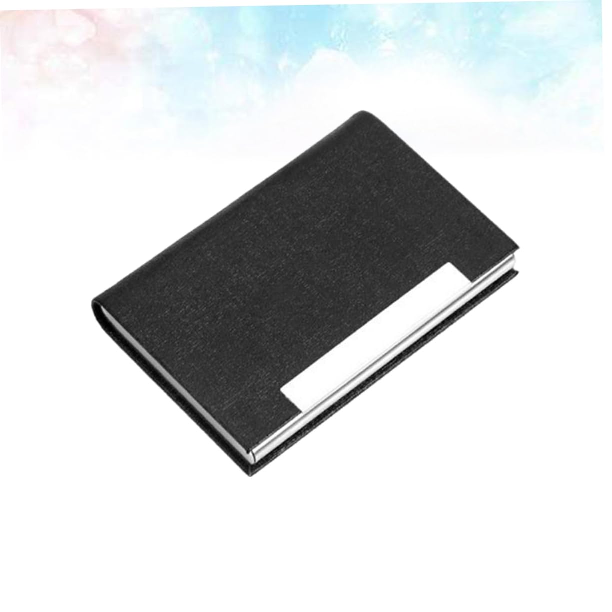 Tofficu 3pcs Business Wallet Name Holder Stainless Steel Case Holder for Business