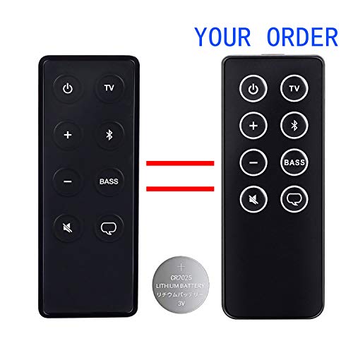 CHUNGHOP Bluetooth Remote Control Compatible with Bose Solo 5 10 15 Series ii TV Sound System 732522-1110 418775 TV Soundbar System, for Bose Solo Series II TV Speaker Remote (with CR2025 Battery)