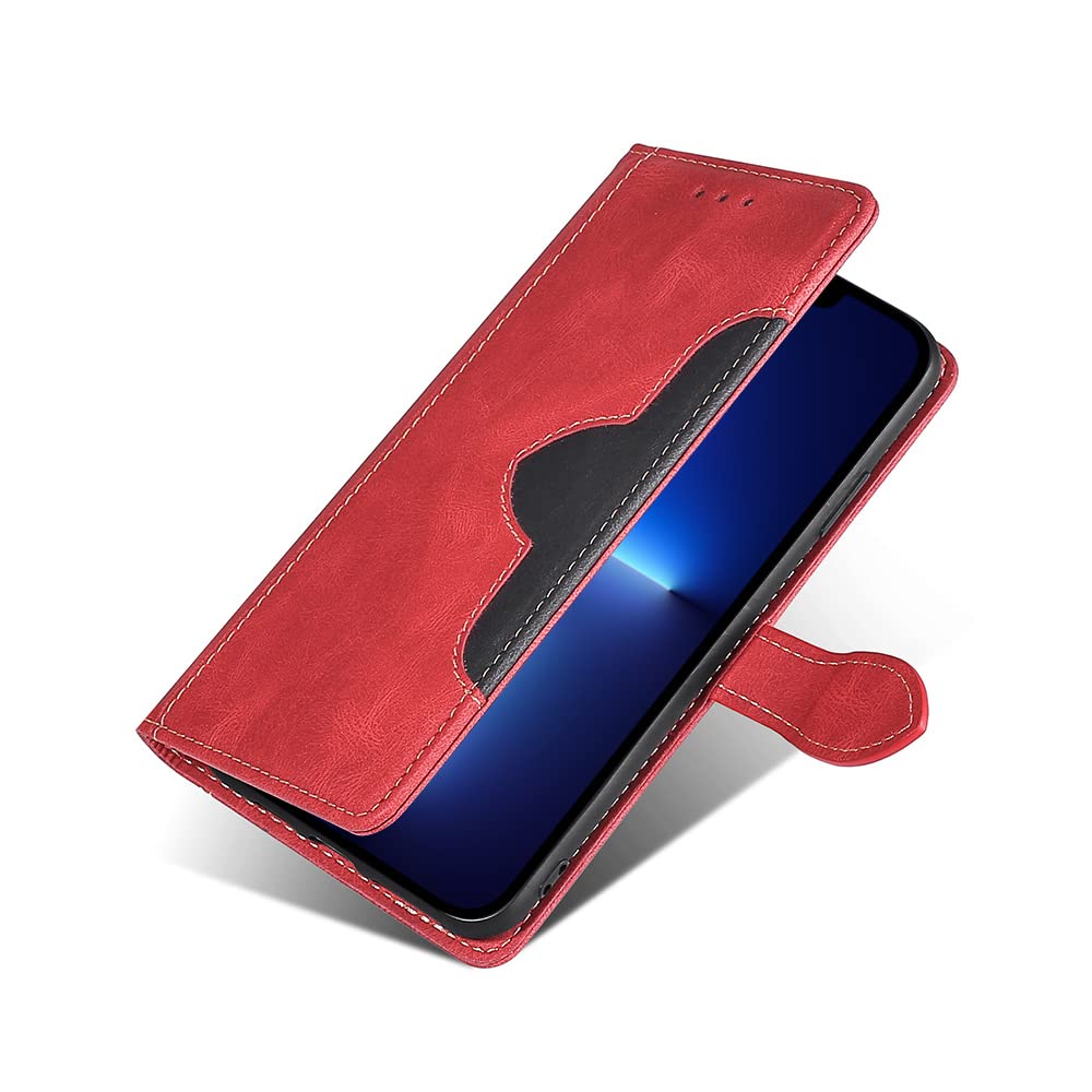 BANLEI2U Phone Cover Wallet Folio Case for LG V20, Premium PU Leather Slim Fit Cover for LG V20, Friendly Fit, Red