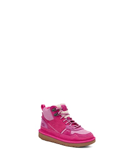 UGG Unisex-Child Highland Hi Heritage Sneaker, Raspberry Sorbet/Rock Rose, 12 Toddler